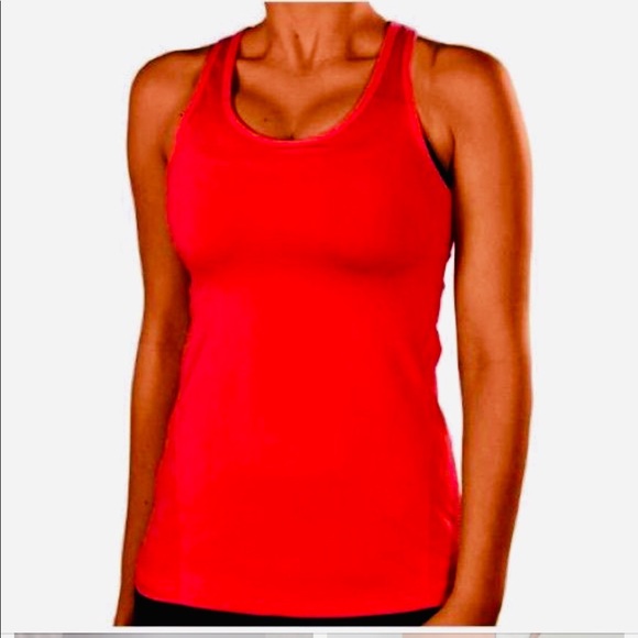 Nike | Tops | Nike Drifit Red Razorback Tank W Orange Trim | Poshmark